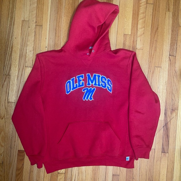 Russell Athletic | Shirts | Russell Athletic Red Ole Miss Hoodie | Poshmark